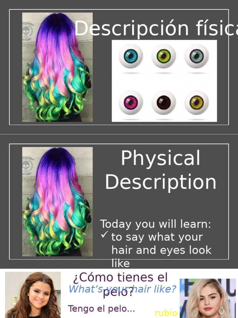 L3 Ojos y Pelo | PDF | Apariencia humana | Color