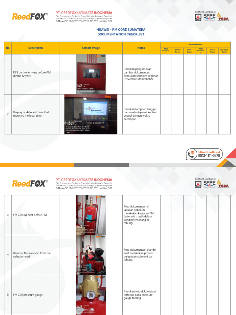 Checklist Documentation PM | PDF