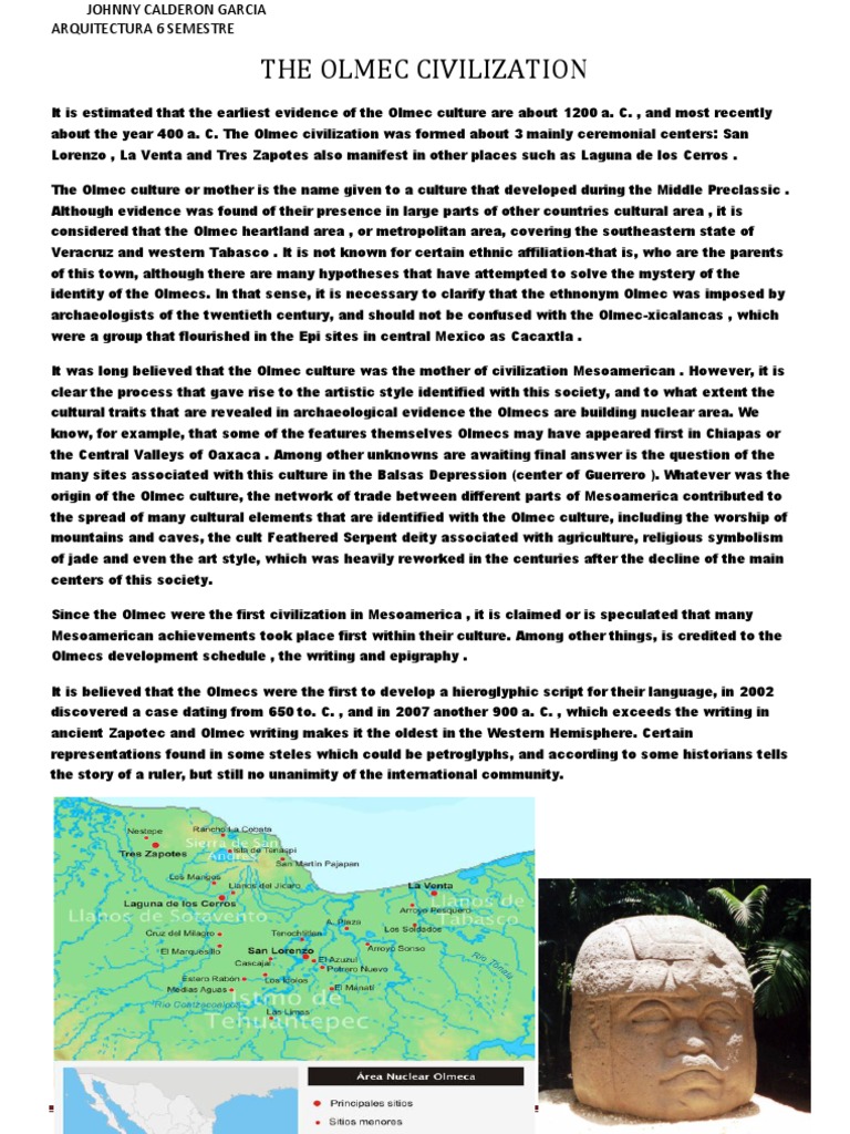 The Olmec Civilization | Mesoamerica | Culture Of The Americas