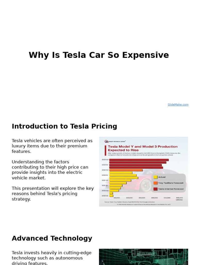 Why Is Tesla Car So Expensive | PDF | Pricing | Electric Vehicle