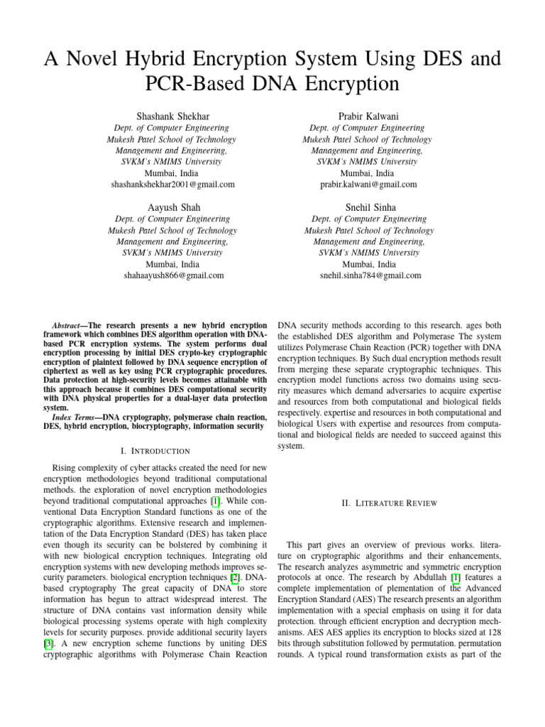 CS Paper | PDF | Encryption | Cryptography
