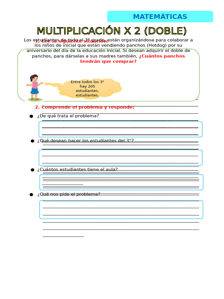 Ficha Mate-Multiplicación Por 2 | PDF