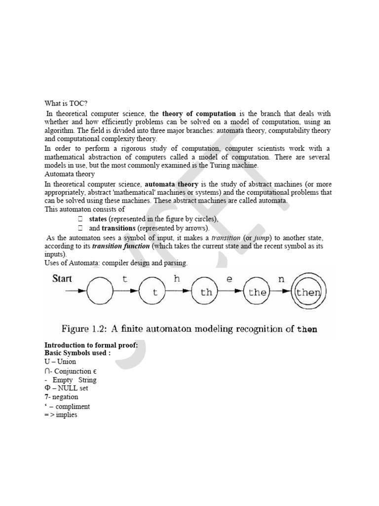 Cs6503 Theory of Computation | PDF | Automata Theory | String (Computer Science)