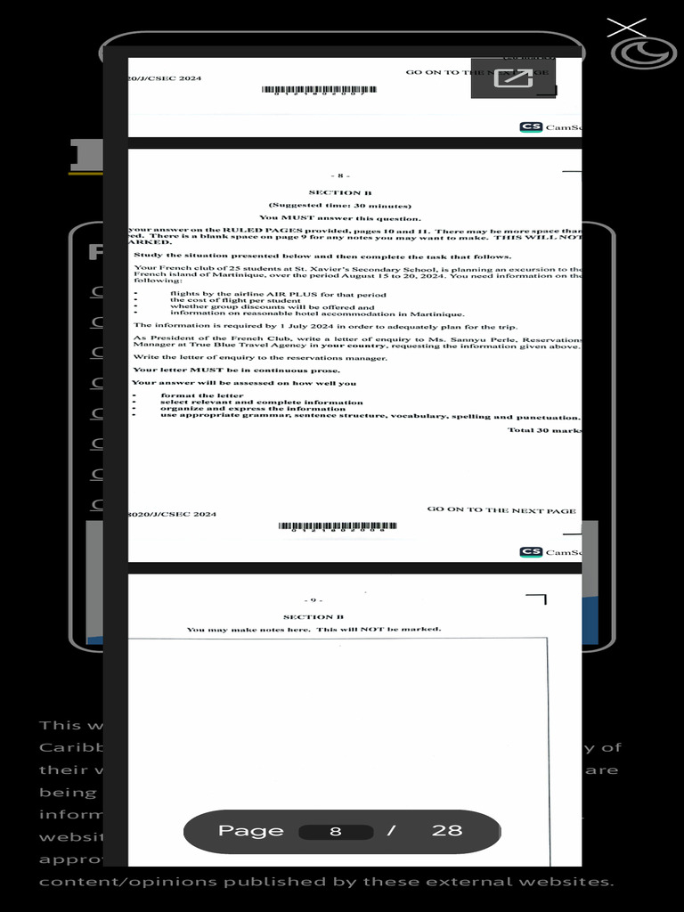 CSEC Semenglish A CXC Prep | PDF