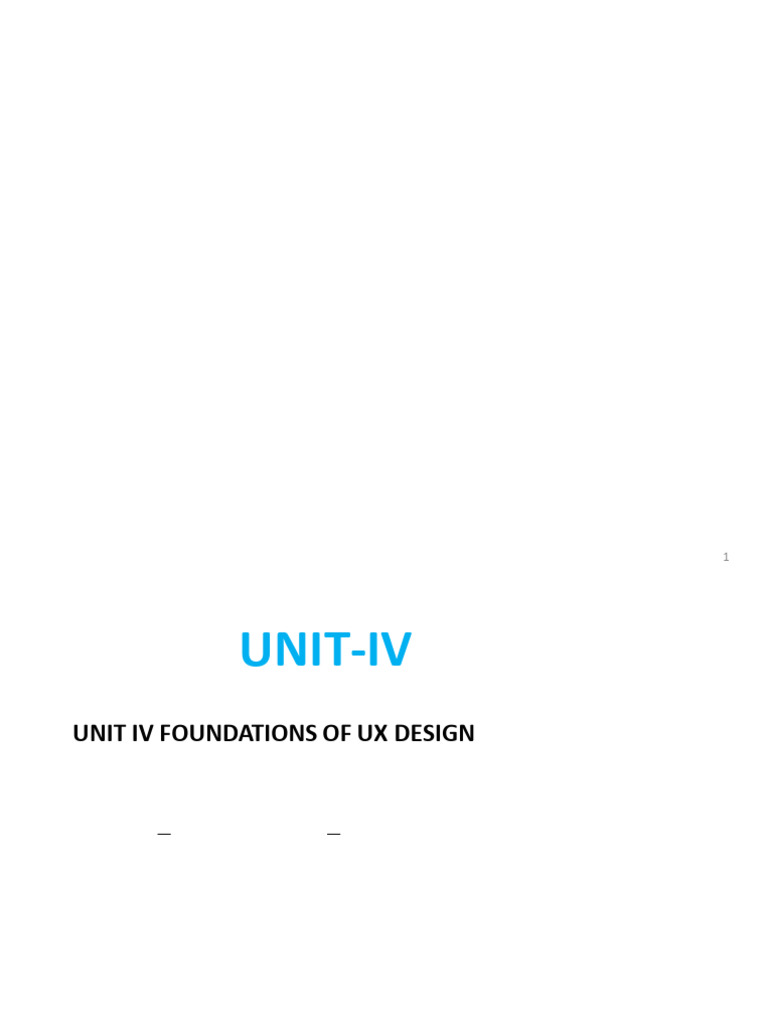 Ccs370 - Ui Ux Design - Unit 4 | PDF | Software Prototyping | Usability