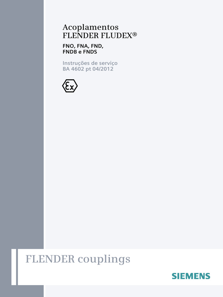 Tópico 4 - Acoplamentos FLENDER FLUDEX | PDF | Fusível (elétrico ...