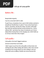 JLab GO Pop ANC Earbuds Manual | PDF | Headphones | Bluetooth