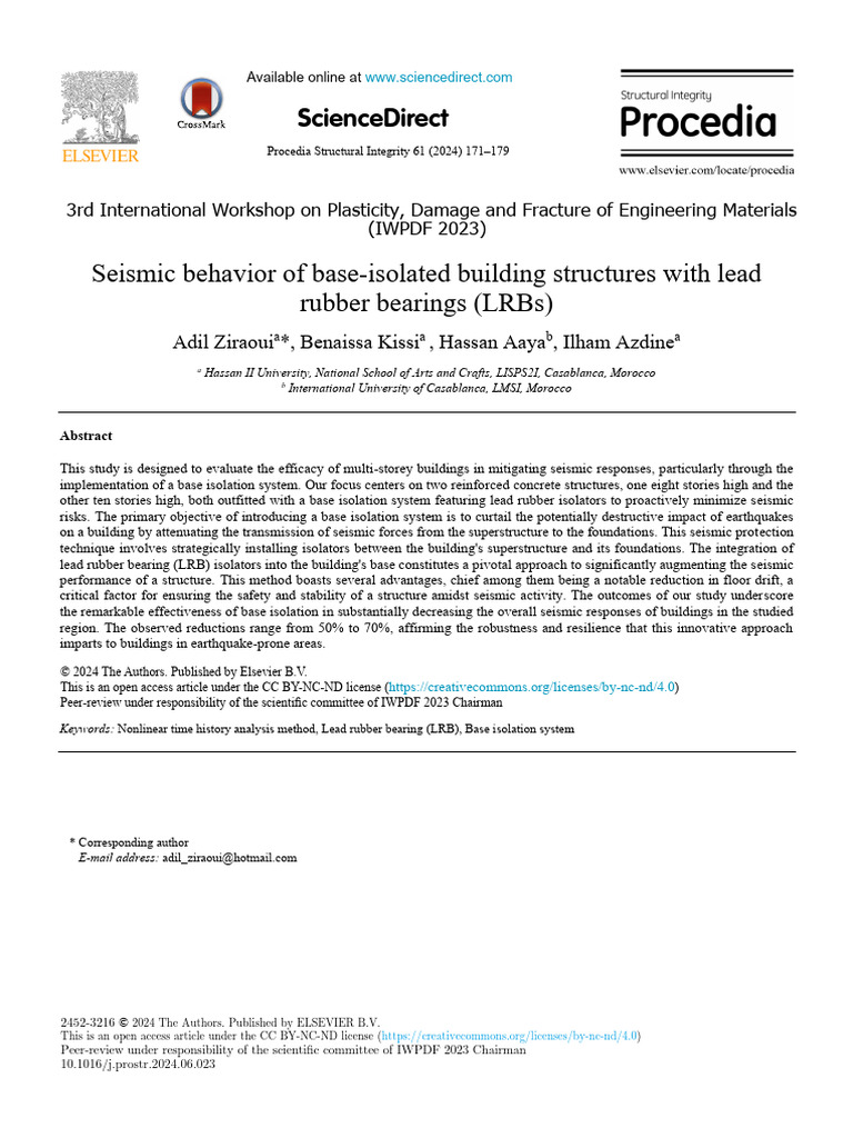 Base Isolation | PDF | Strength Of Materials | Earthquake Engineering