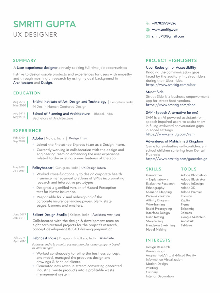 Smritig Resume | PDF