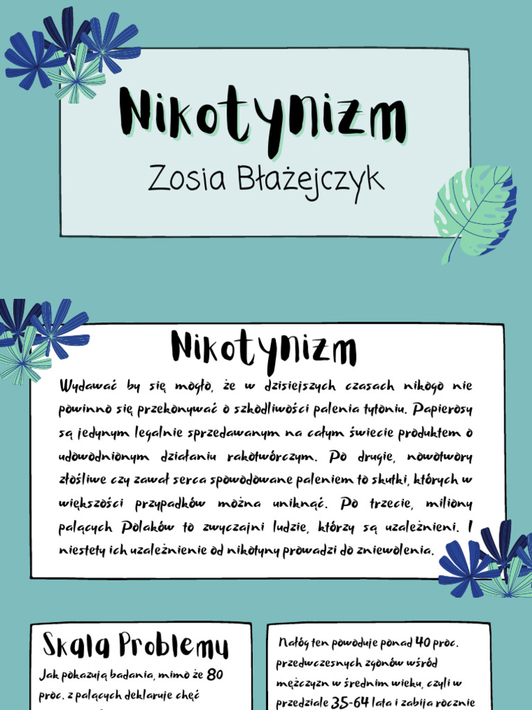 Nikotynizm | PDF