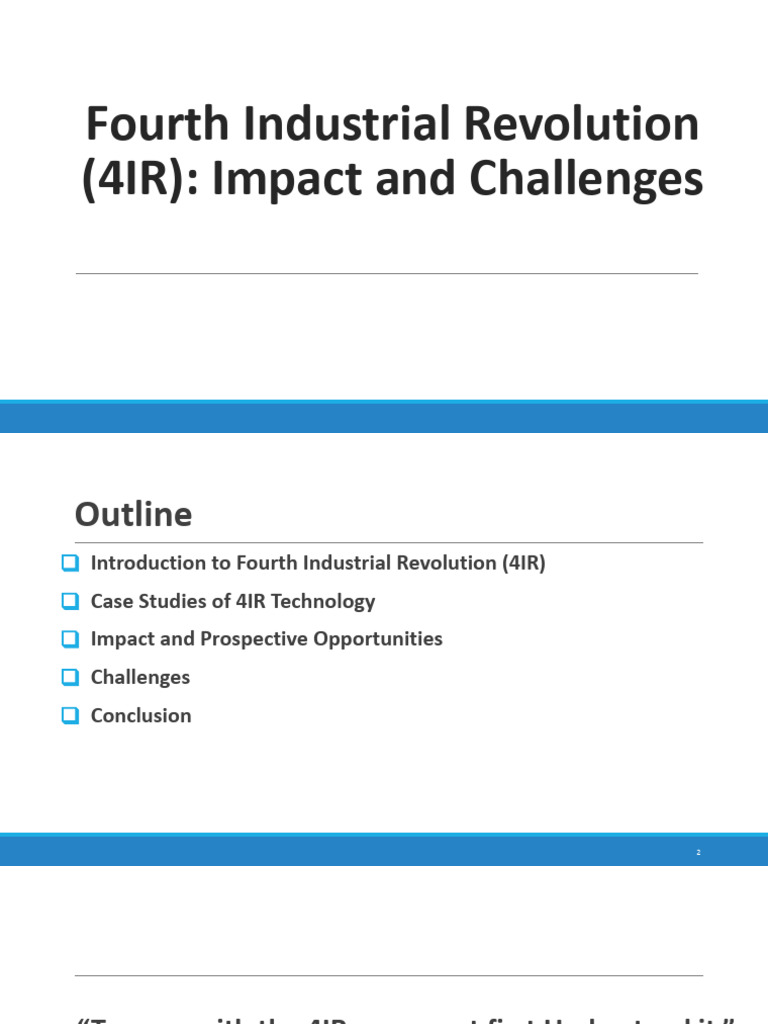 S4 4IR-Impact Readiness | PDF | Internet Of Things | Augmented Reality