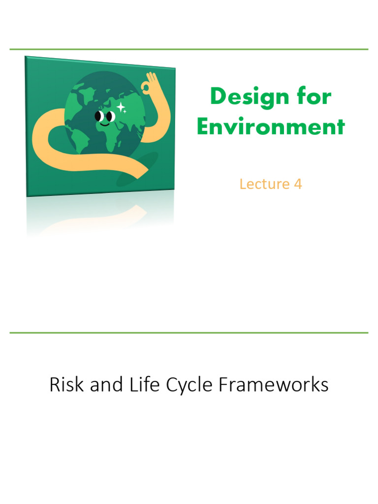 DFE - Lecture 4 | PDF | Life Cycle Assessment | Risk