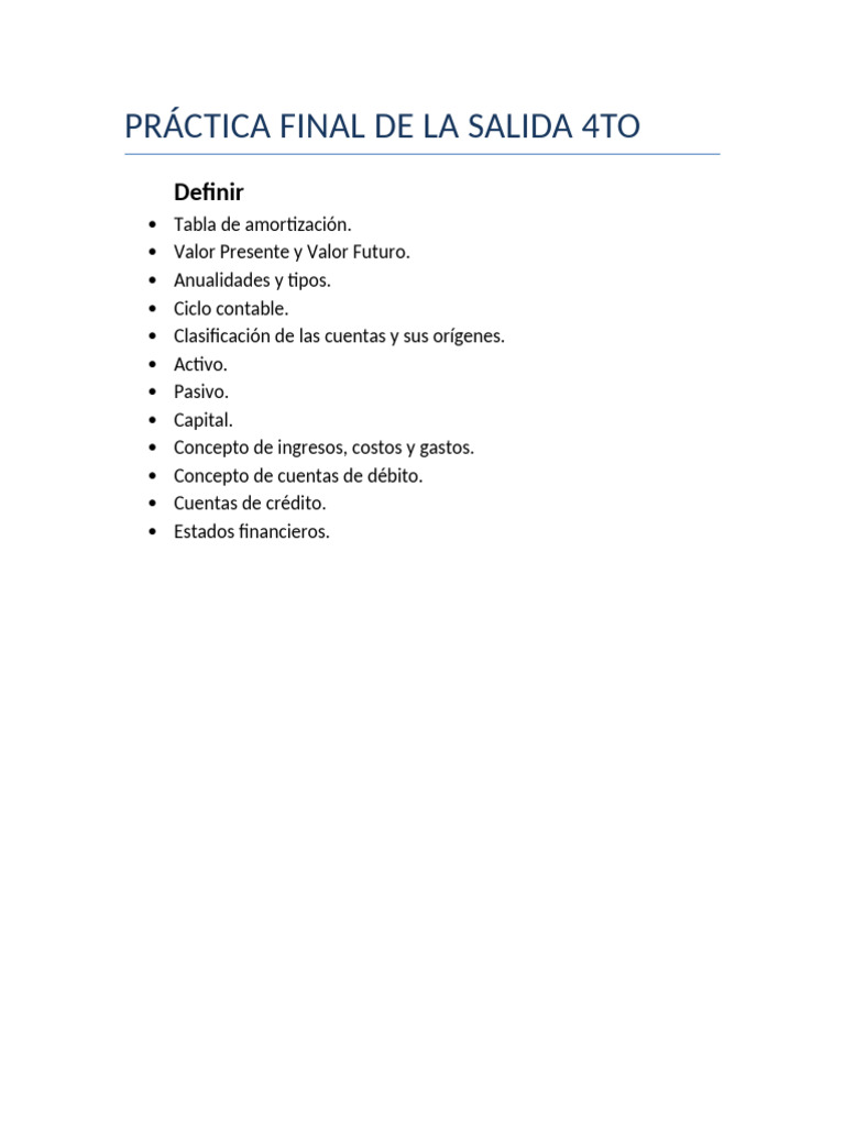 Practica - FINAL Optativa 4to | PDF