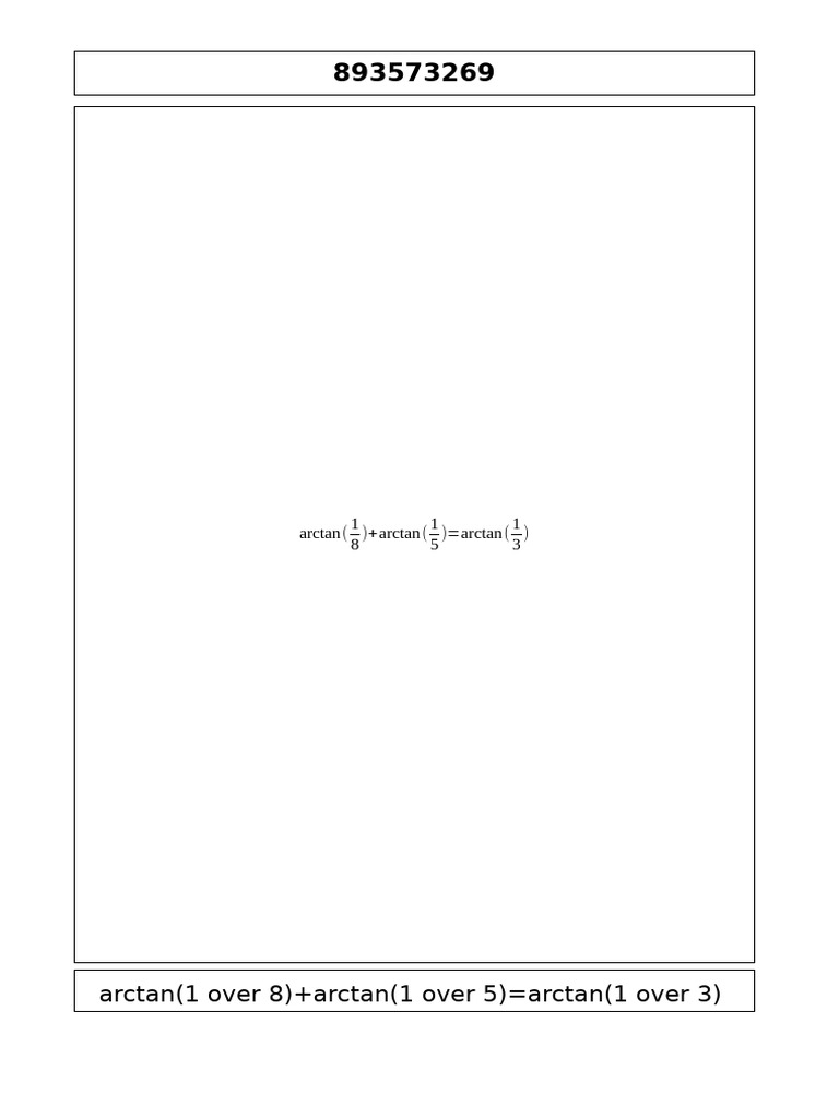 Arctan 2 | PDF