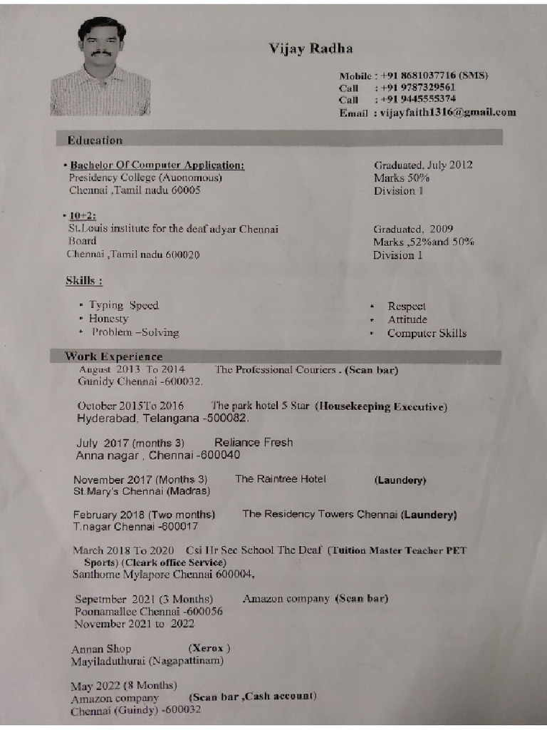 Vijay Cv PDF 2025 | PDF