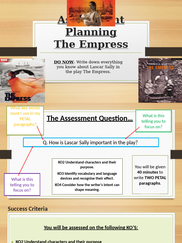 The Empress Assessment Preparation Lesson Final 002 | PDF