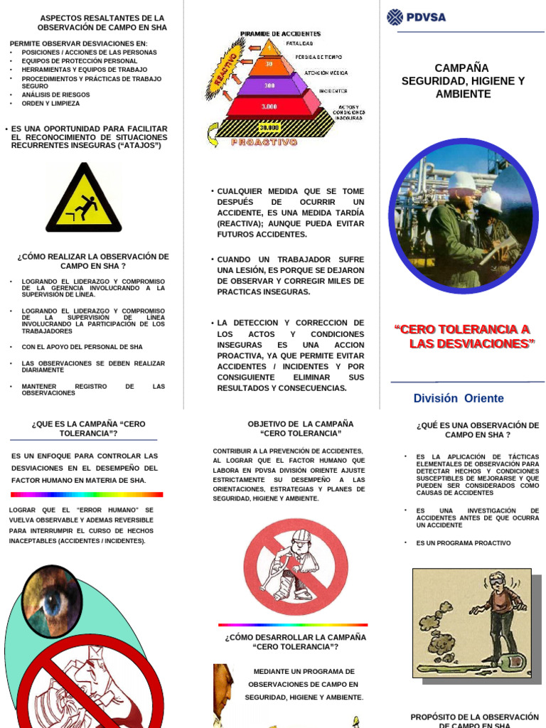 Campaña Cero Tolerancia (Triptico A) | PDF