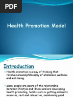 Nola Pender's Health Promotion Model | Health Promotion | Behavior
