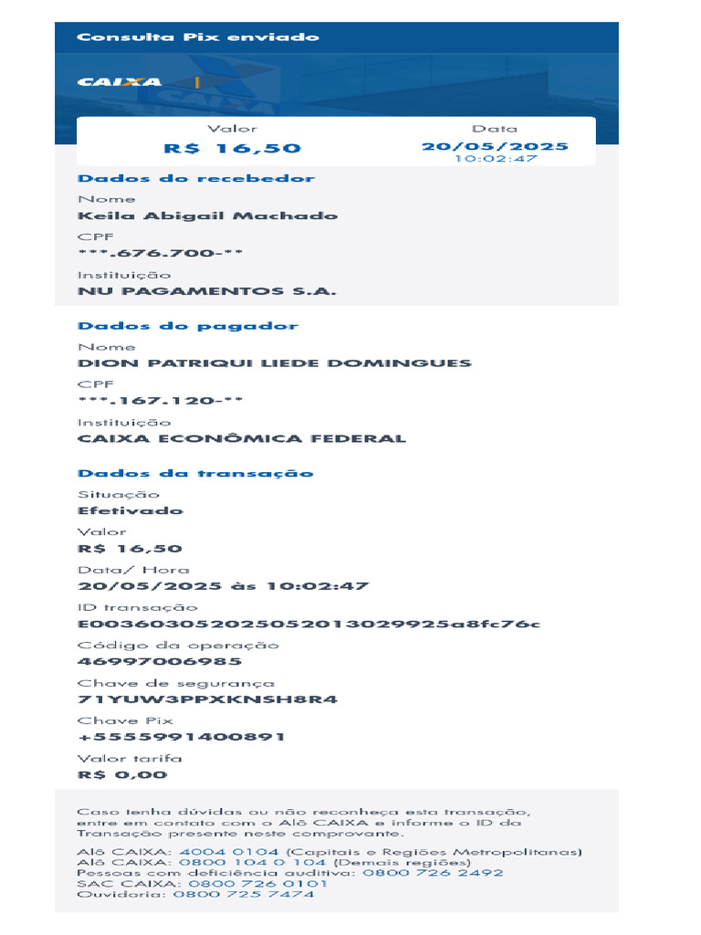 Comprovante2025 05 20 - 100345 | PDF