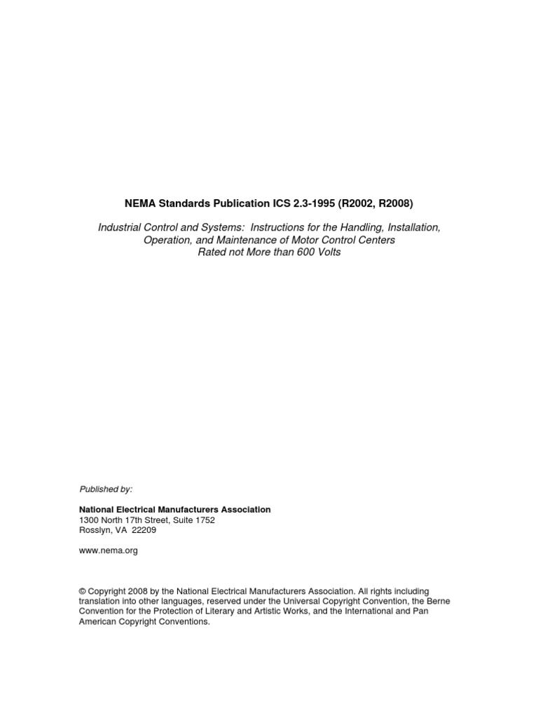 Nema ICS 2.3 (r2008) | PDF | Consensus Decision Making | Copyright