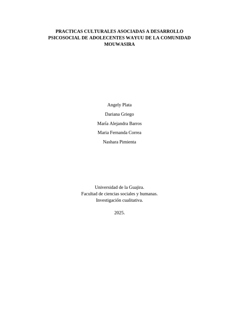 Practicas Culturales Asociadas A Desarrollo 2 | PDF | Las emociones ...