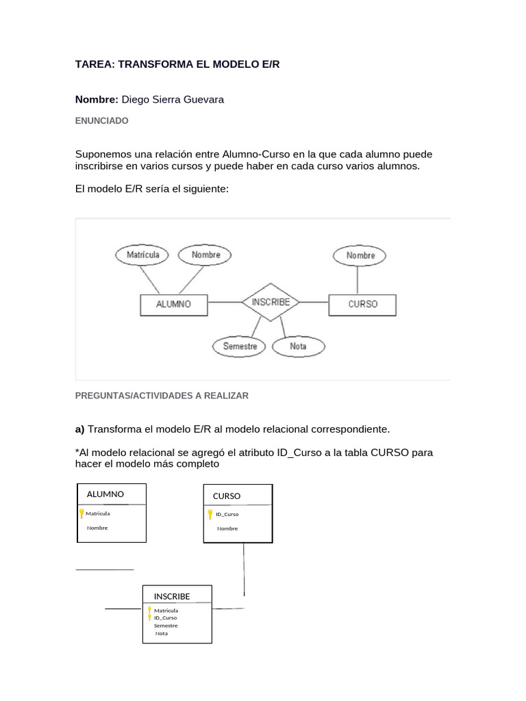 TAREA9 | PDF | Bases de datos | Modelo relacional