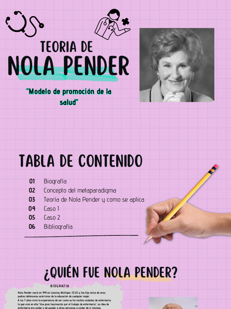 Nola Pender | PDF | Enfermería | Comportamiento
