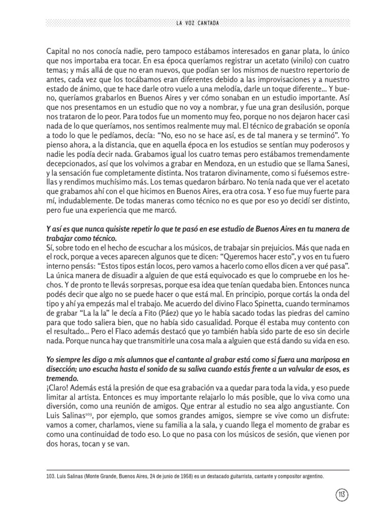 La Voz Cantada Tma 113 | PDF