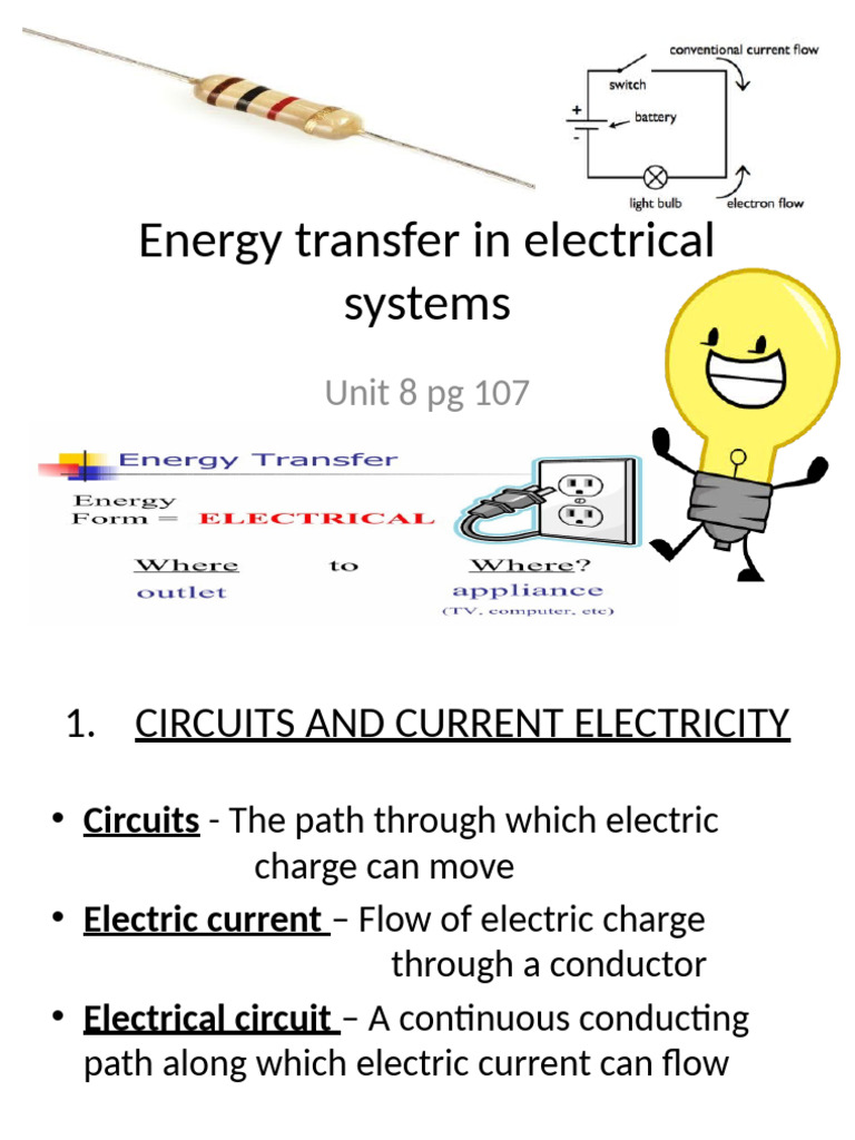 Energy Transfer in Electric Circuits | PDF | Electric Current | Electricity