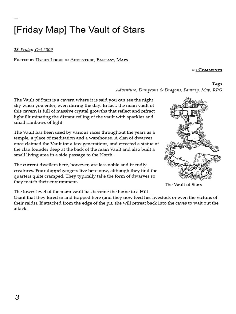 (Friday Map) The Vault of Stars - Dyson's Dodecahedron | PDF