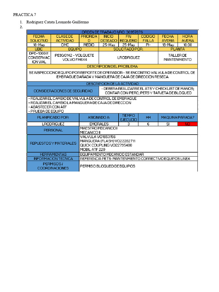 Practica 7 - Rodriguez Catata Leonardo Guillermo | PDF