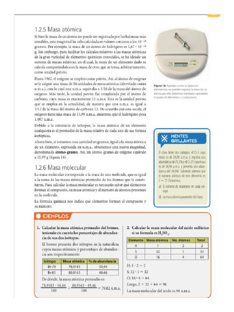 Guia 10 Unidad de Masa Atomica | PDF