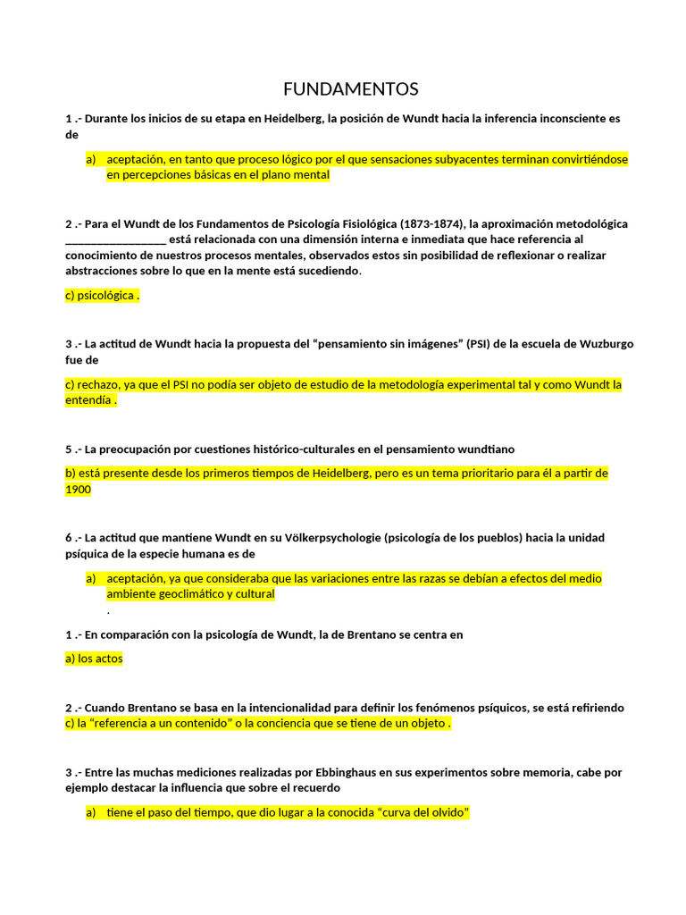 Fund A Mentos | PDF | Sicología | Pensamiento