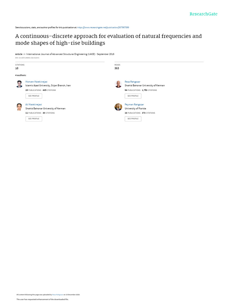 Dynamique Des Structures Complexes Et Ingénierie | PDF | Beam ...