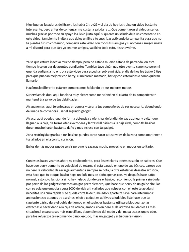 Como Usar A Berry | PDF