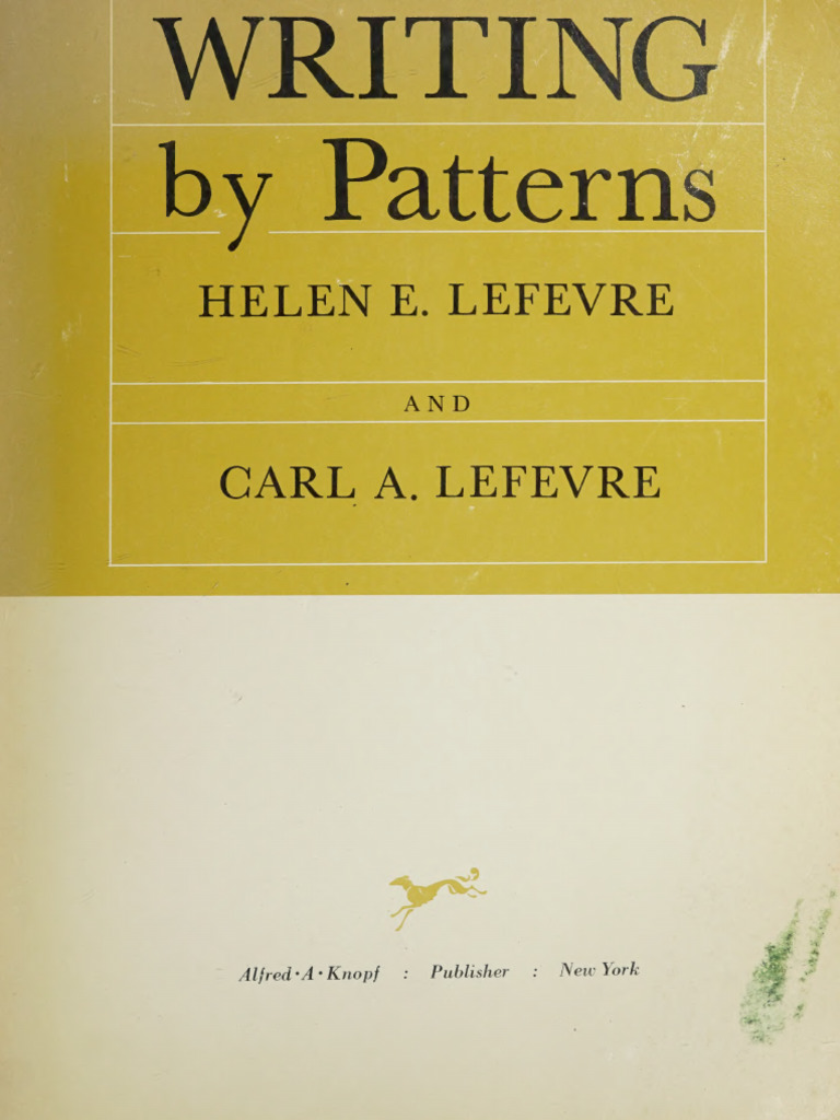 Writing by Patterns - 1965 - Anna's Archive | PDF | Adjective | Adverb