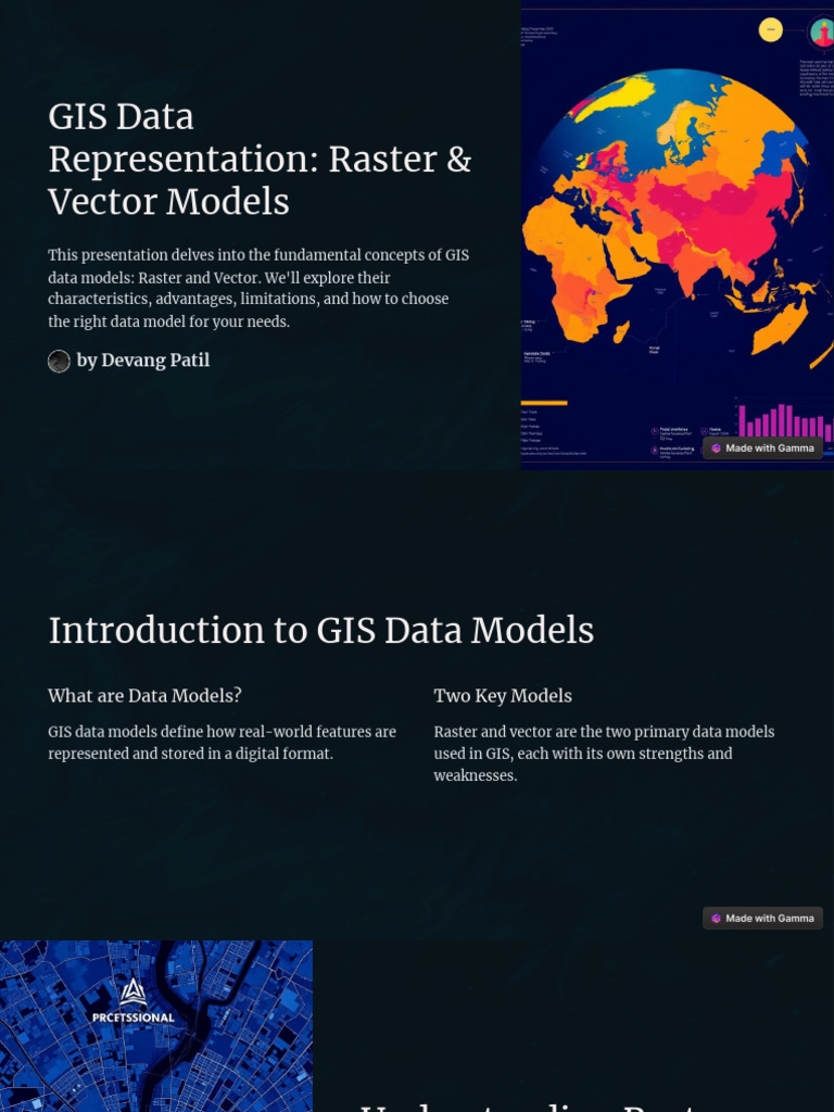 GIS Data Representation Raster and Vector Models | PDF | Geographic Information System | Data