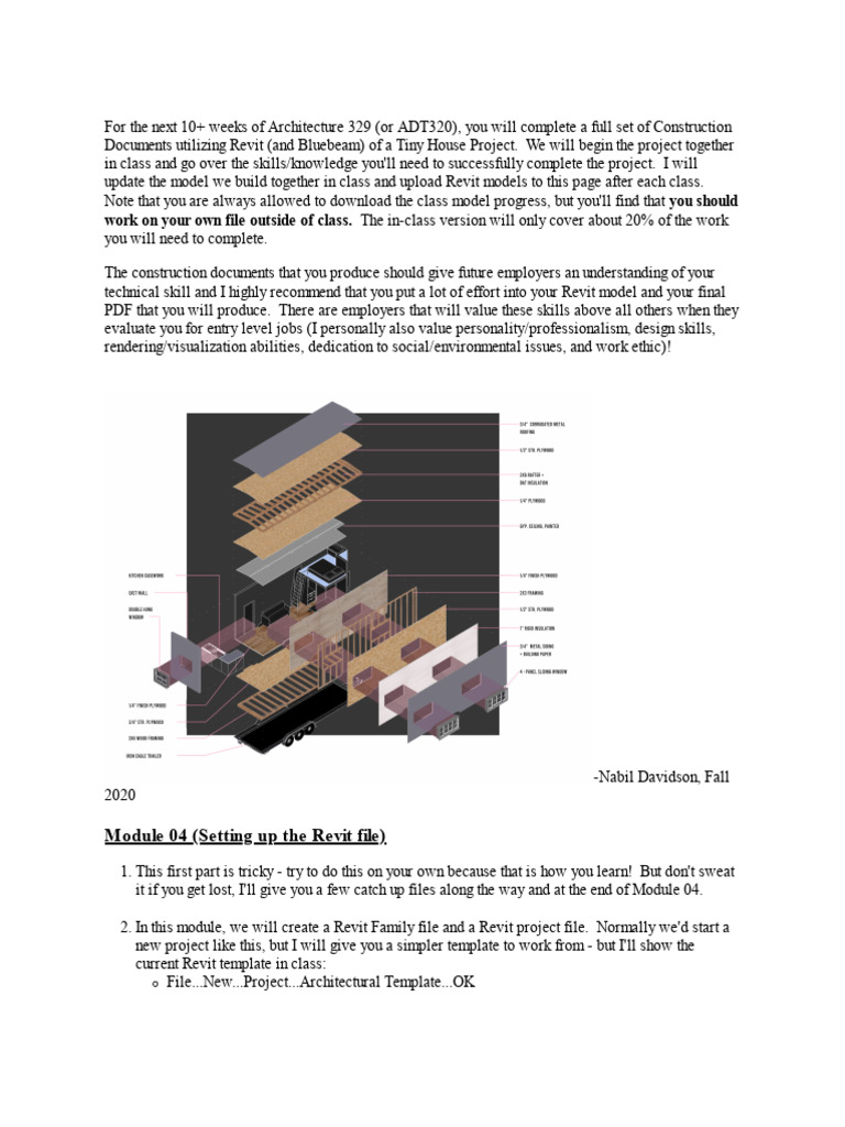 Tiny House Revit Resources (Fall 2024) ! | PDF | Sketch Up | Autodesk Revit