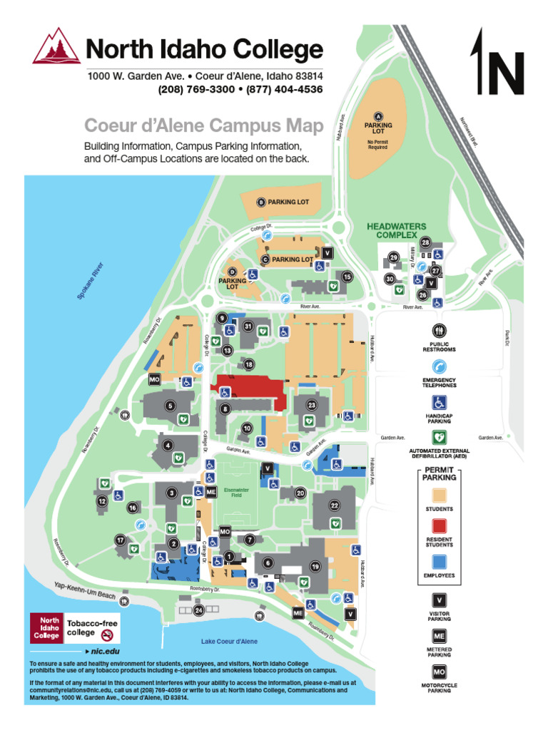 North Idaho College Campus Map | PDF