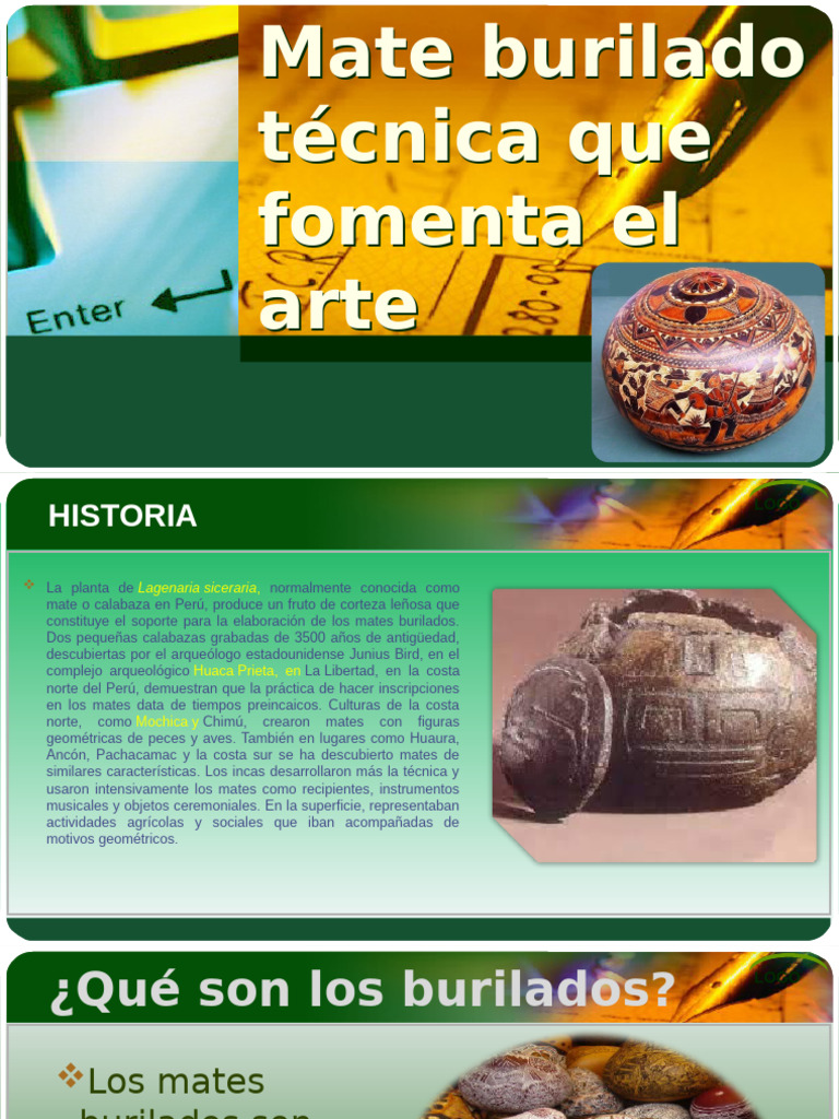Mate Burilado Técnica Que Fomenta El Arte | PDF