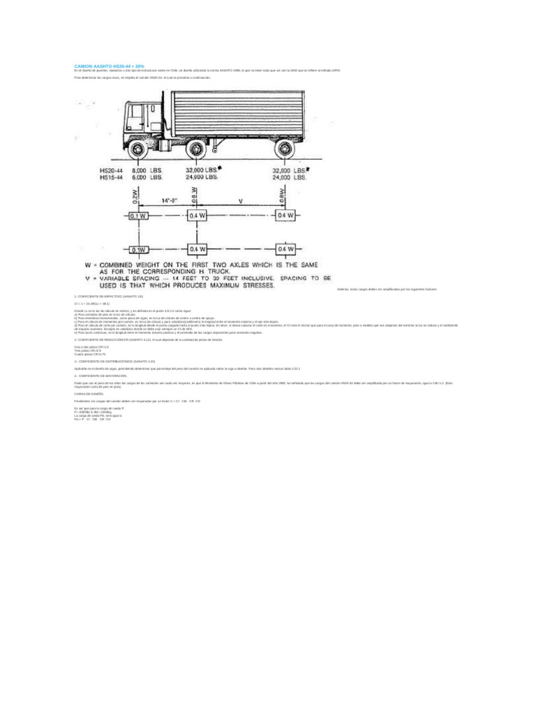 Camion Aashto Hs20 | PDF