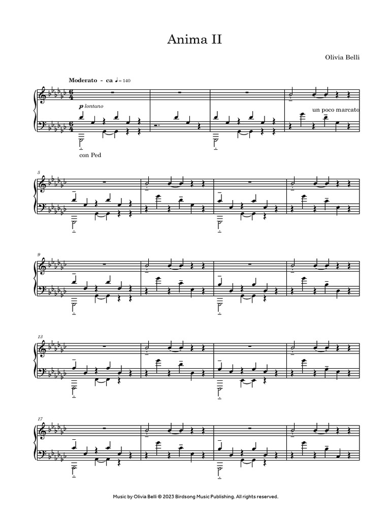 Anima II Piano Solo | PDF