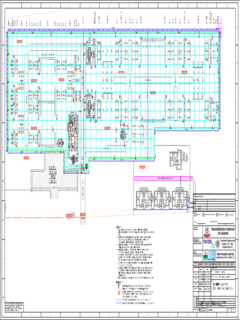 MBH Tr3 Newbauchi e 109 r1 Earthing Layout 06.01.2024 | PDF
