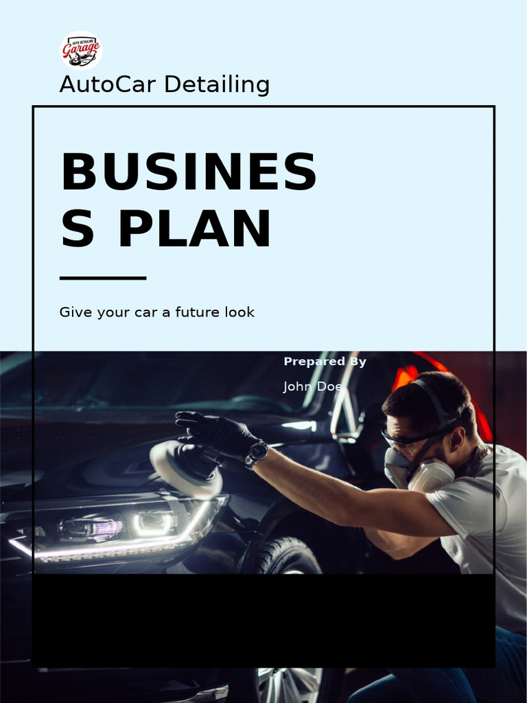 Car Detailing Business Plan Example | PDF | Equity (Finance) | Economies
