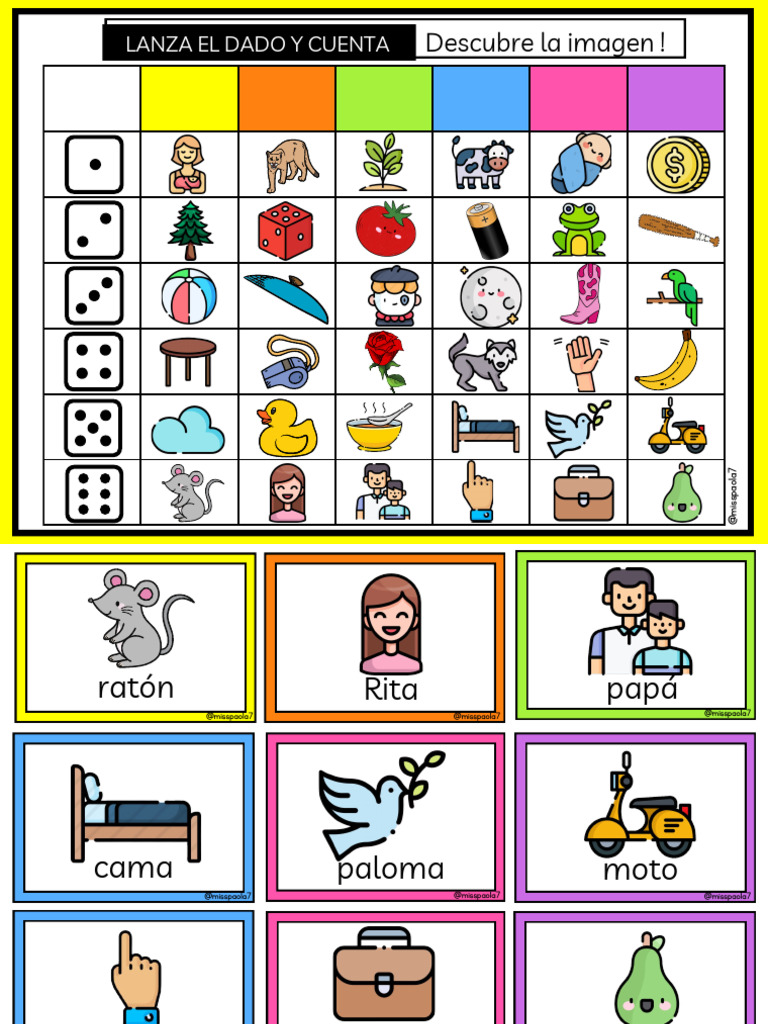 Juego de palabras con la sílaba "po" | PDF