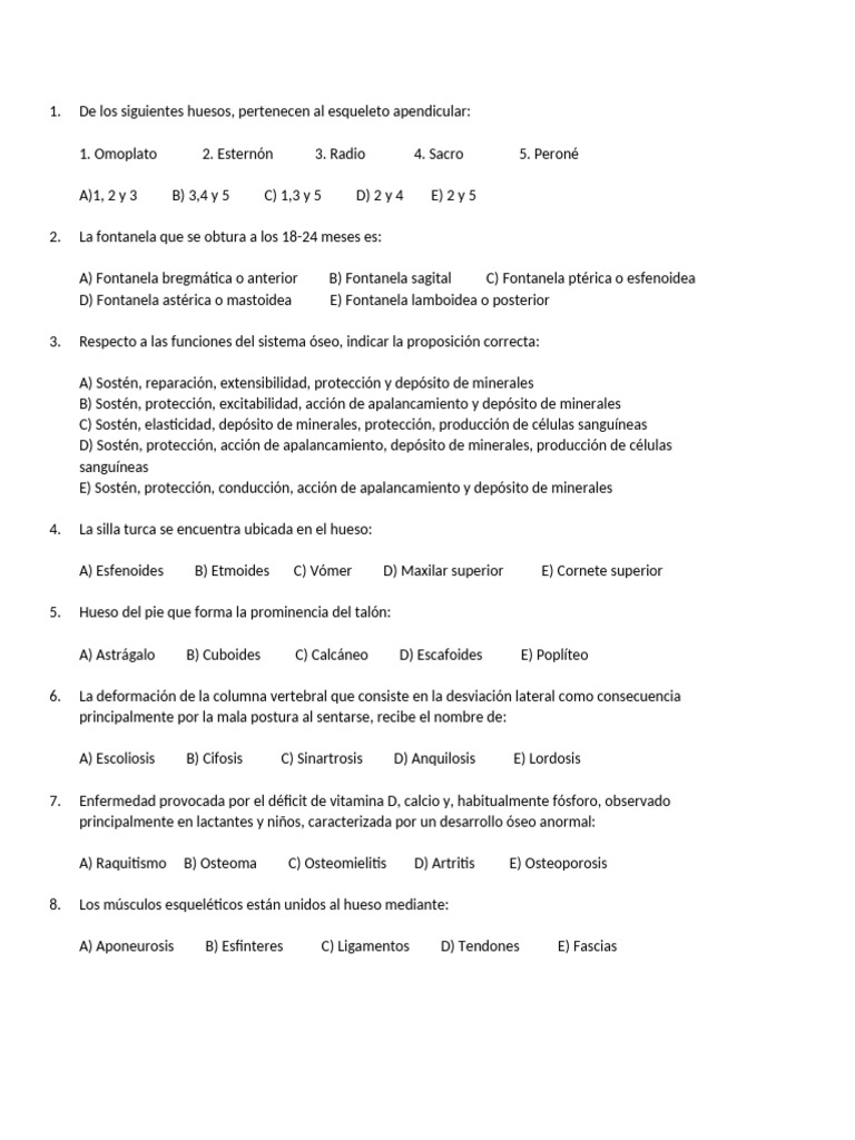 Semana 9 Segundo | PDF | Músculo | Términos anatómicos de ubicación
