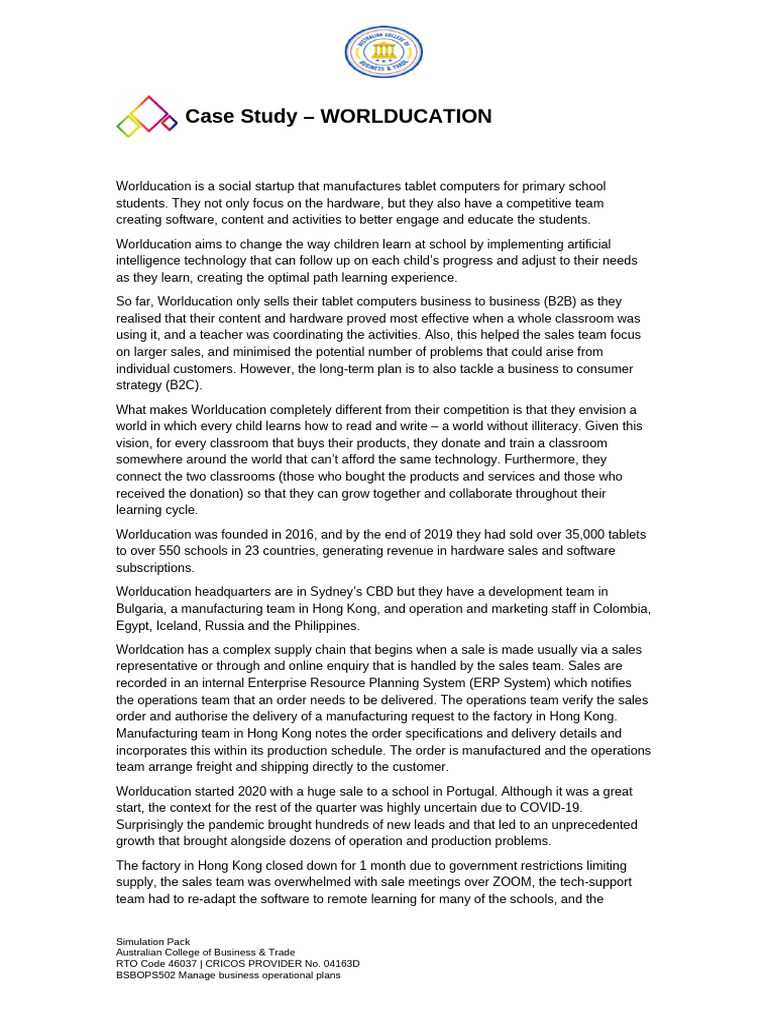 Worlducation: Transforming Education Tech | PDF | Recruitment | Procurement