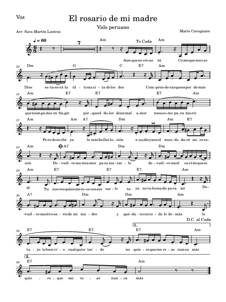 El Rosario de Mi Madre-Voz | PDF