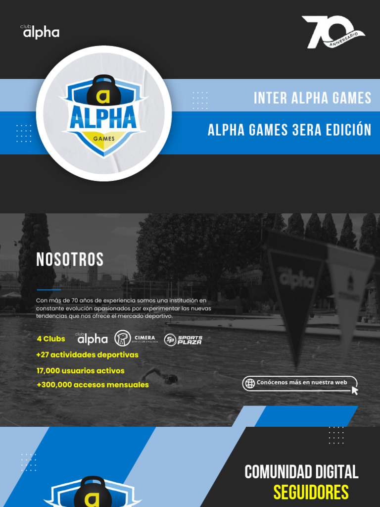 3ra Edición Alpha Games 2025: Inscripciones Abiertas | PDF