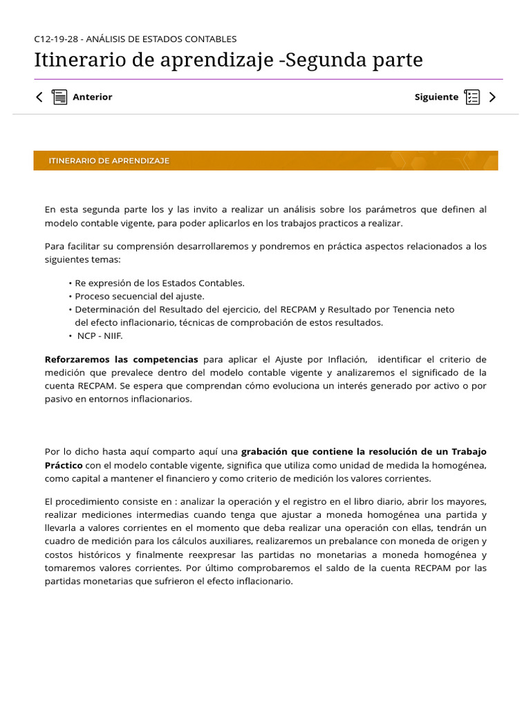 Unidad 1 Analisis de Los Eecc 2da Parte | PDF | Contabilidad | Inflación